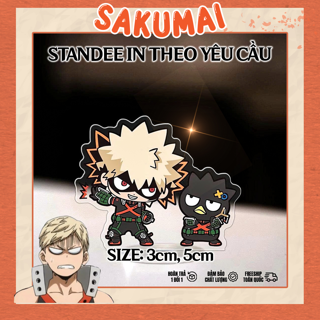 Standee, My Hero Academia 5cm High UV Printed Cut Border Todoroki Shoto ...