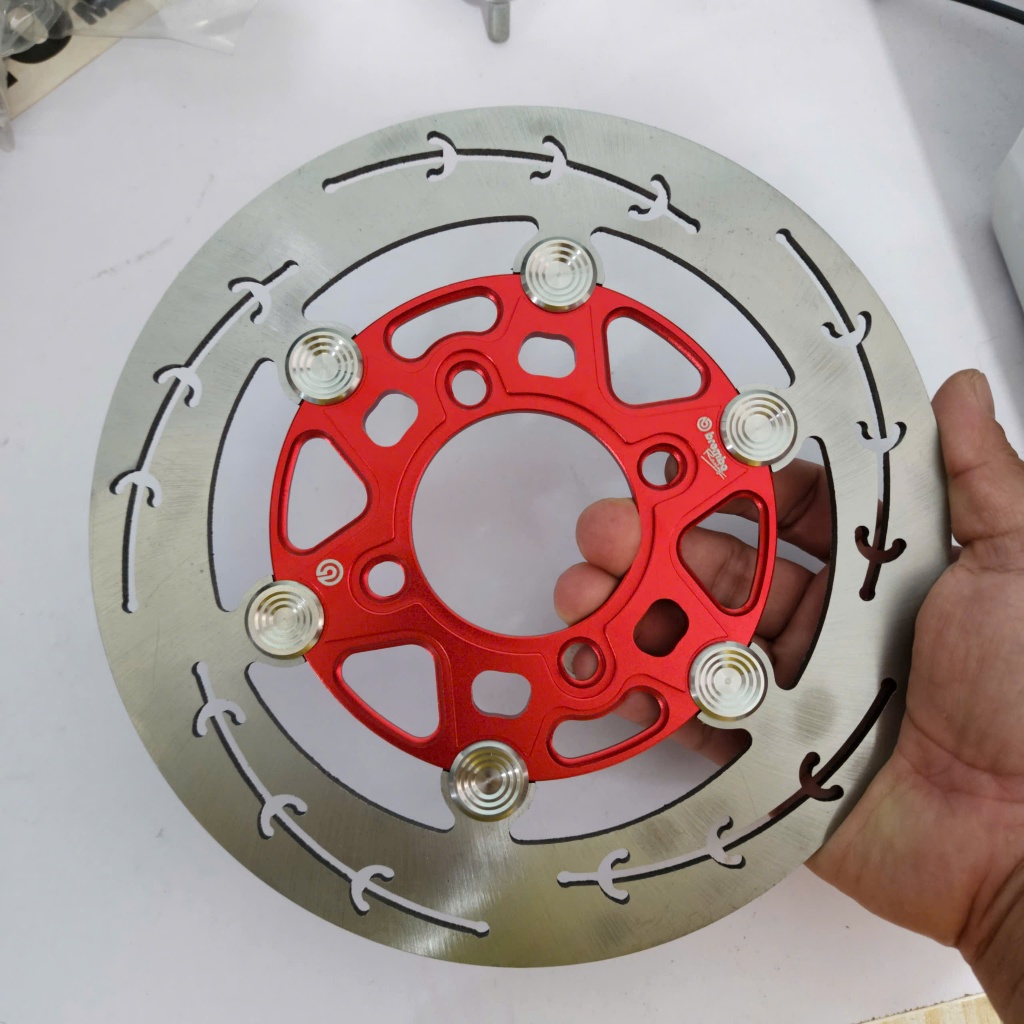 Front Brake Seaweed Style Disc Size 220mm 4 Holes - Flat Stainless ...