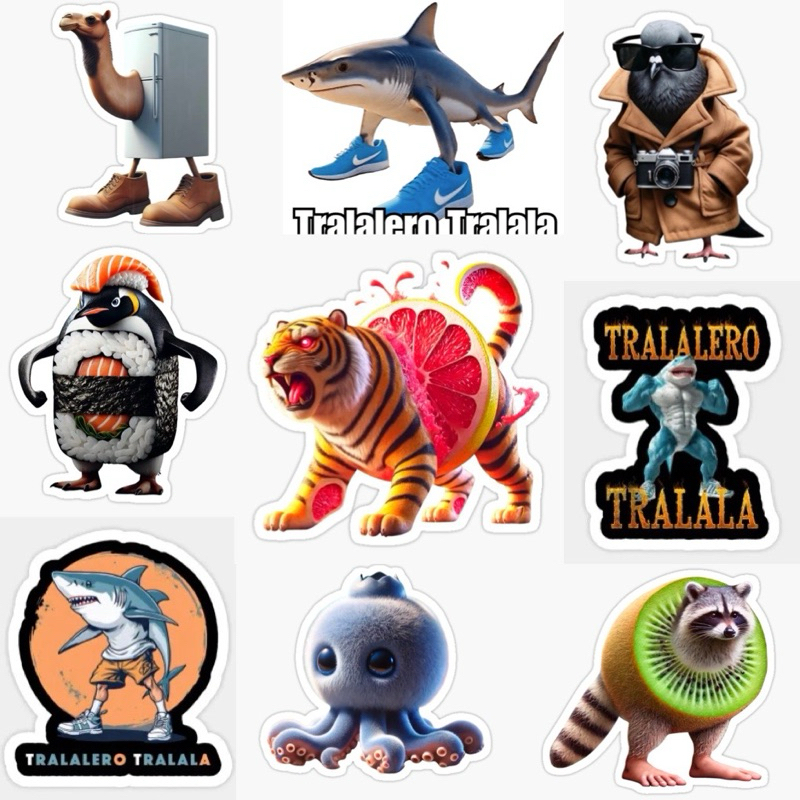 Italian brainrot meme stickers 90 different images/ sticker search meme ...