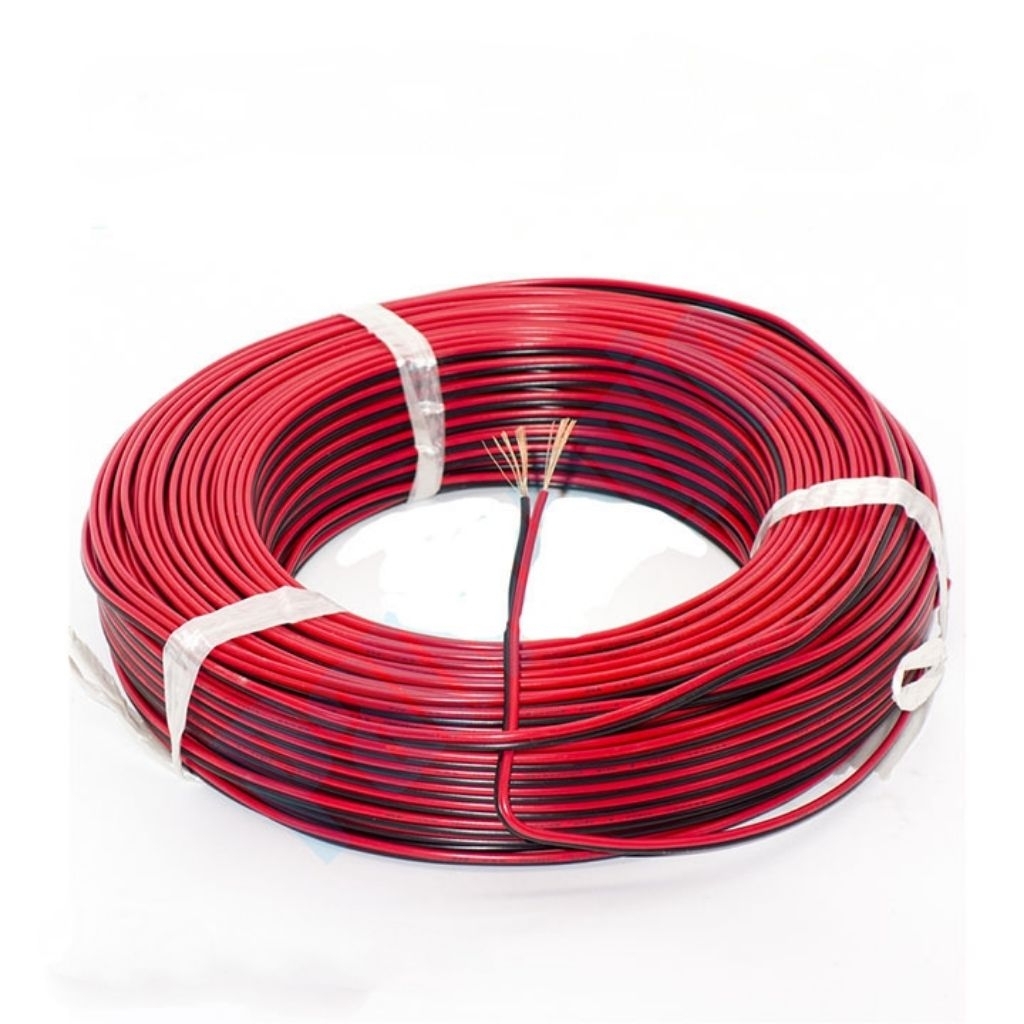 DOUBLE RED-BLACK MULTI-CORE ELECTRICAL WIRE 1 METER | Shopee Malaysia