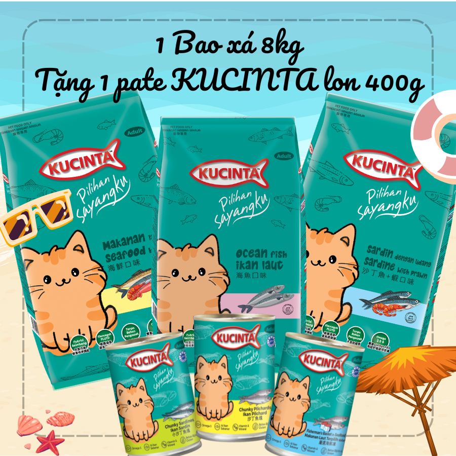 KUCINTA LEAGUE cat food 8kg (FREE pate 400g) | Shopee Malaysia
