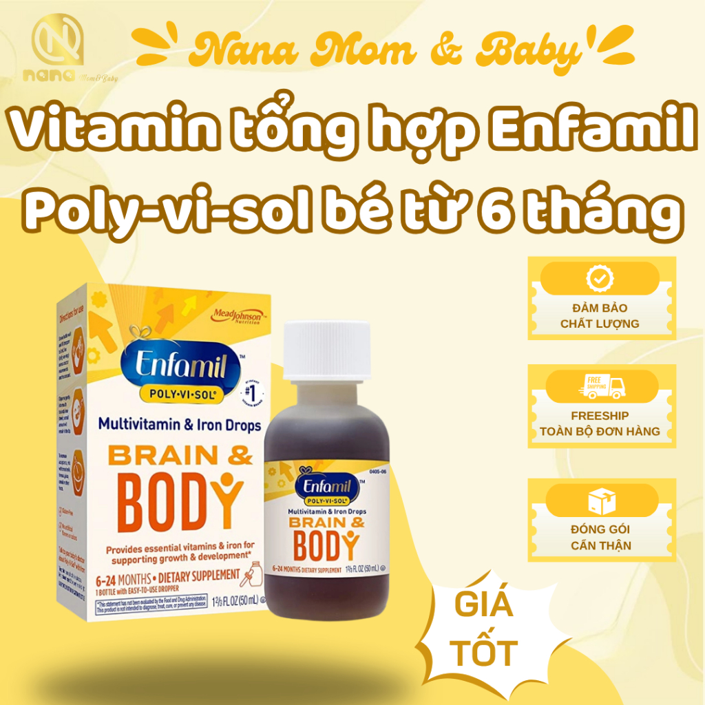Enfamil Multivitamins - Polyvisol, Multivitamin With Iron For Infants ...