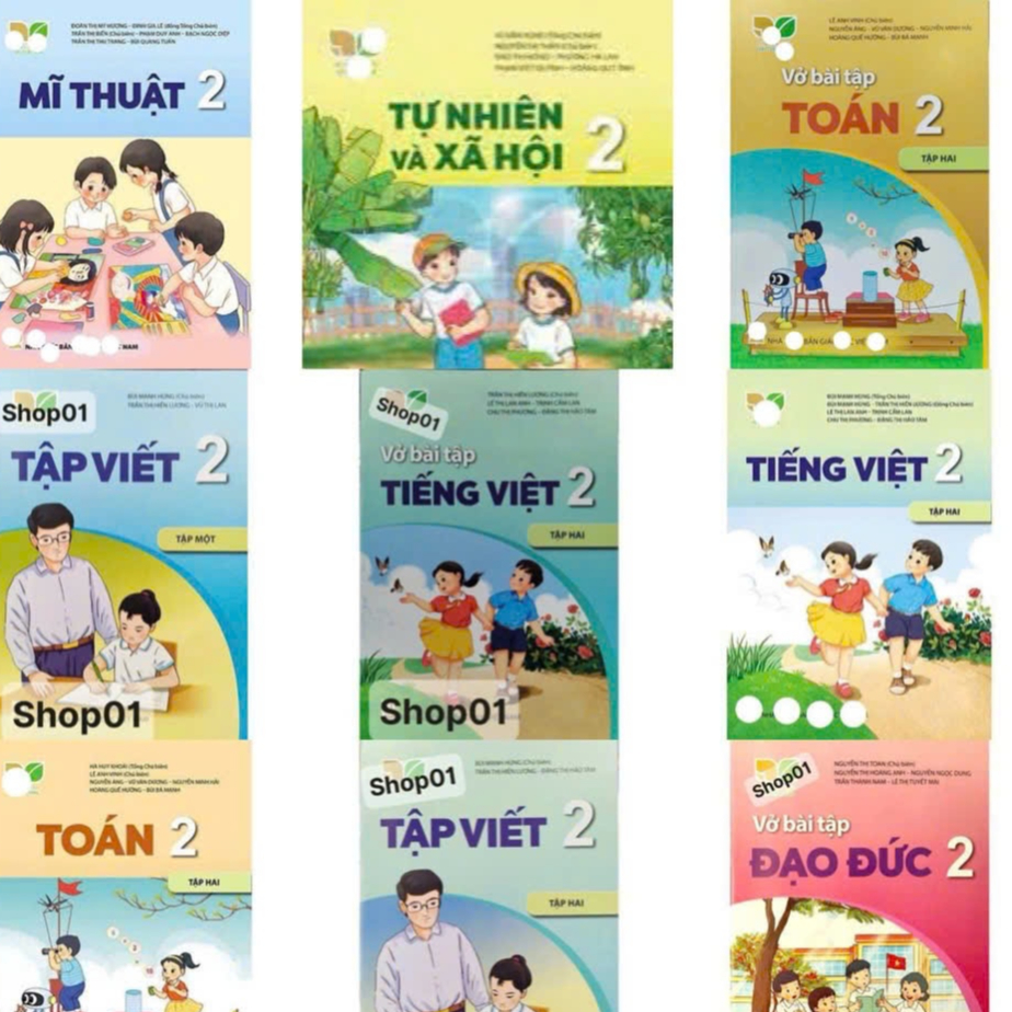TRI Complete set of Vietnamese math writing notebooks for grade 2 ...