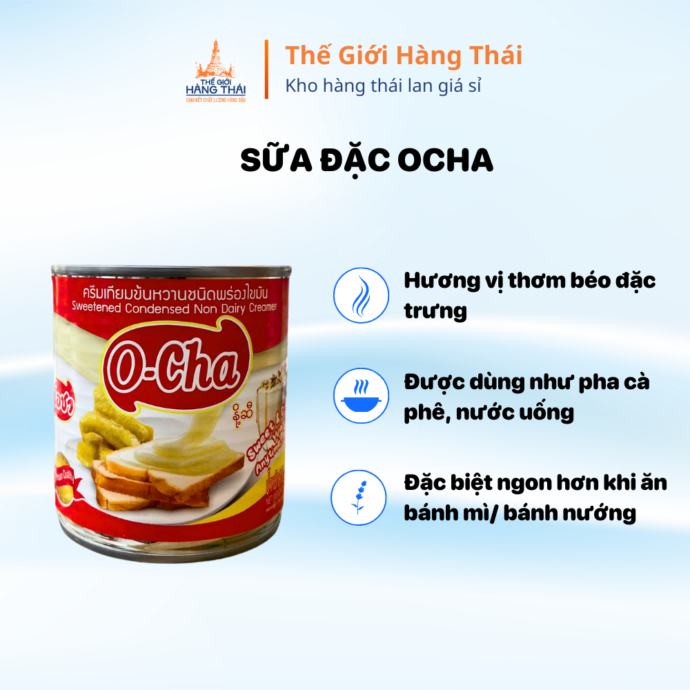 Ocha Thai Condensed Milk Characteristic Fatty Fragrance Can 380g ...
