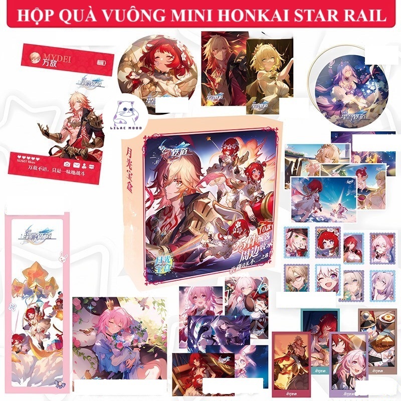 Available/new 2025 Honkai star rail mini square gift box / Moonlight ...
