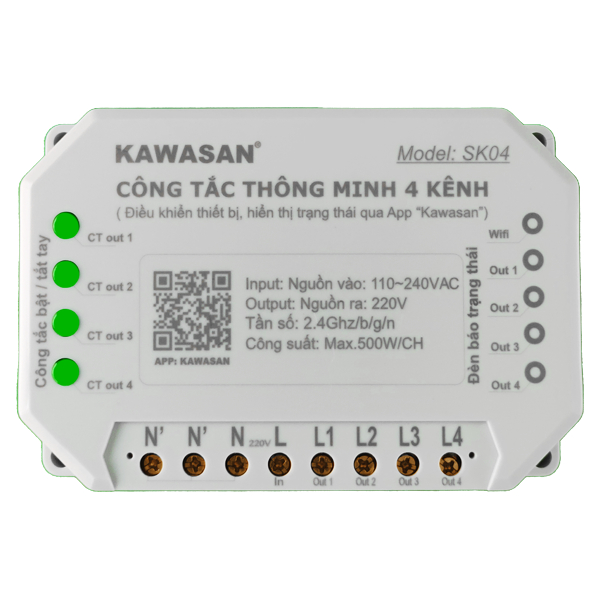 SK04 4-Channel Smart Wifi Switch - Kawasan | Shopee Malaysia