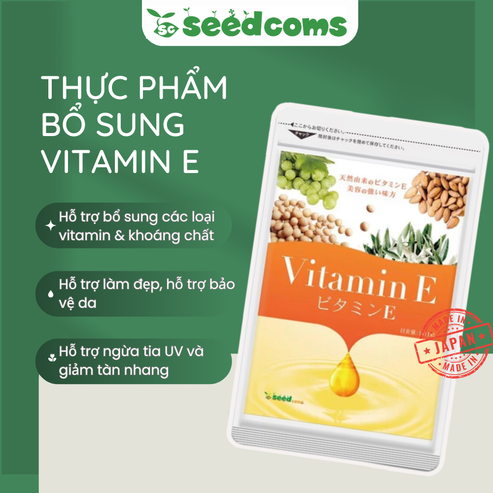 Food supplement Seedcoms Vitamin E pills (30 pills) | Shopee Malaysia