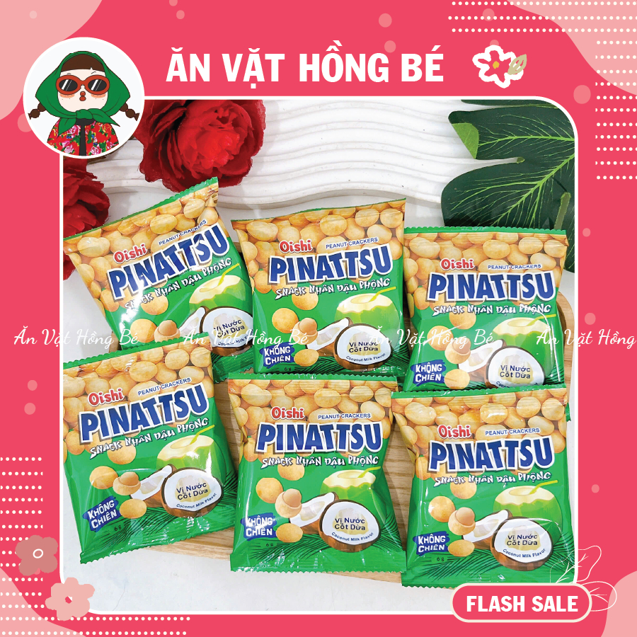 [COMBO 5 PACK] Oishi TINY Peanut Snack, Pinattsu peanuts coconut milk ...