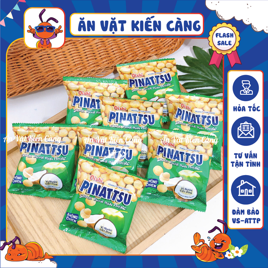 [COMBO 5 PACK] Oishi TINY Peanut Snack, Pinattsu peanuts coconut milk ...