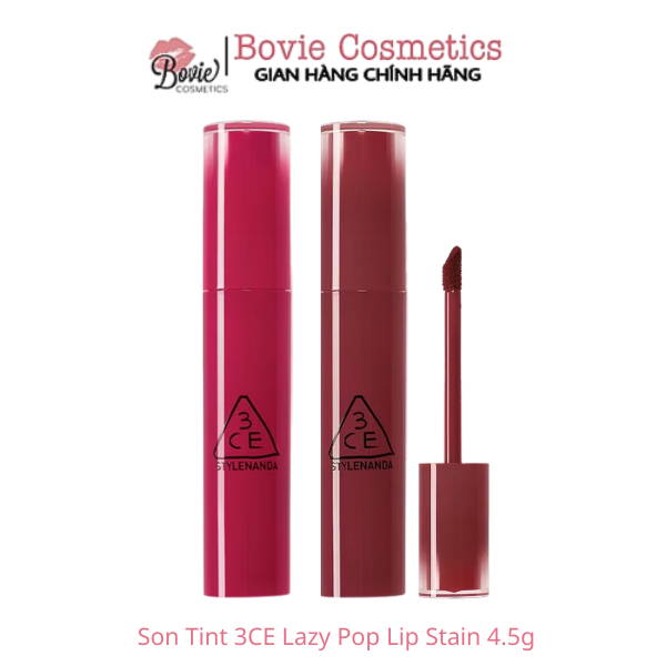 3CE Lazy Pop Lip Stain 4.5g long-lasting standard color Lip tint ...