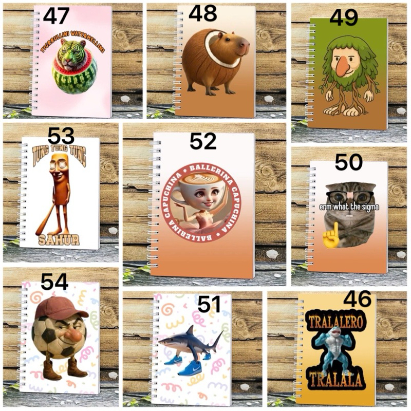 Italian Brainrot notebook / Calcos Italian Brainrot V2 notebook, Para ...
