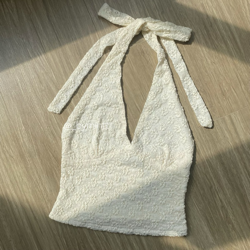 LACE BIRDS | Lace halter neck top with unique style | ByMintt | Shopee ...