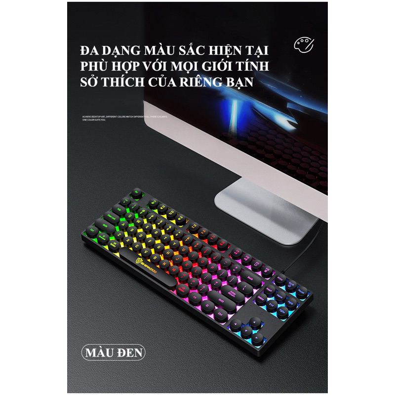 Shipadoo K87 round button mechanical keyboard (87 keys) | Shopee Malaysia