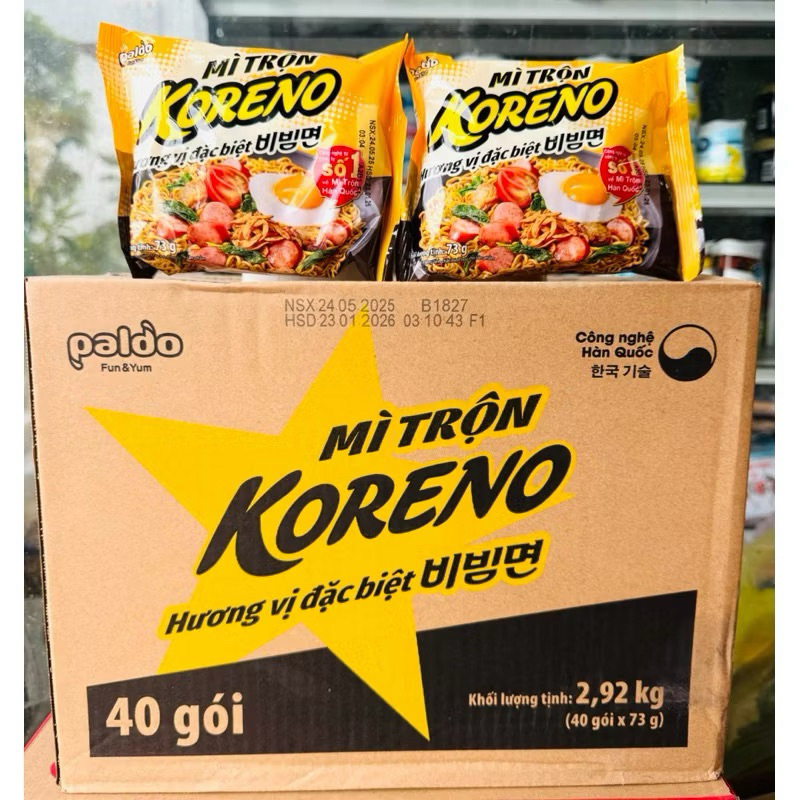 Carton of 40 Packs of Koreno Mixed Noodles Special Flavor 40 Packs x ...