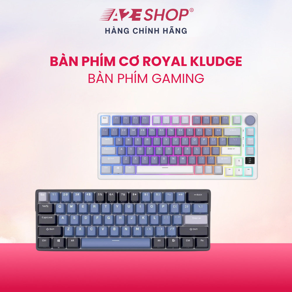 Royal Kludge Mechanical Keyboard 3-Mode Connection | Compact Design ...