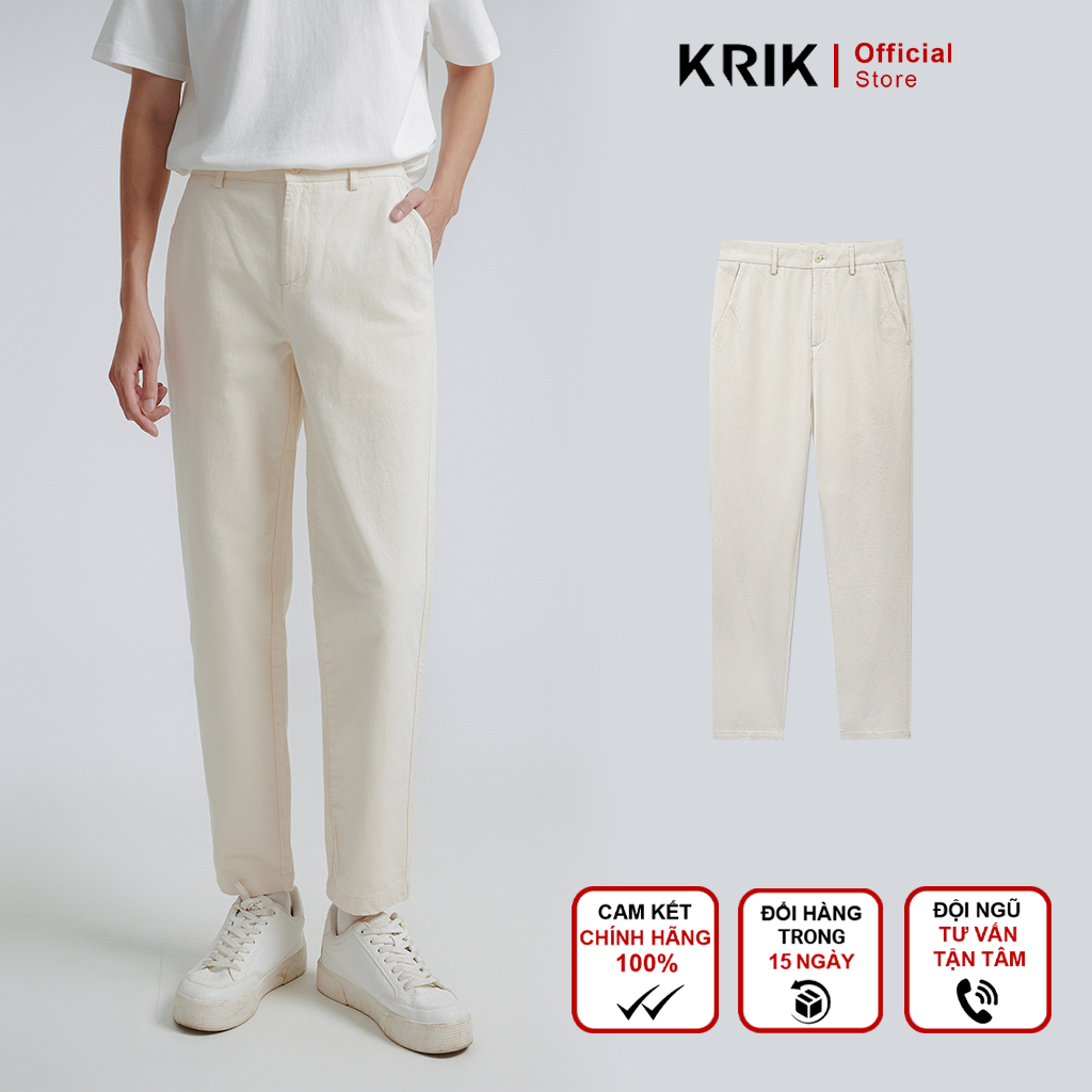 Krik Men's Khaki Pants Baggy Form High Quality Material Basic Design ...