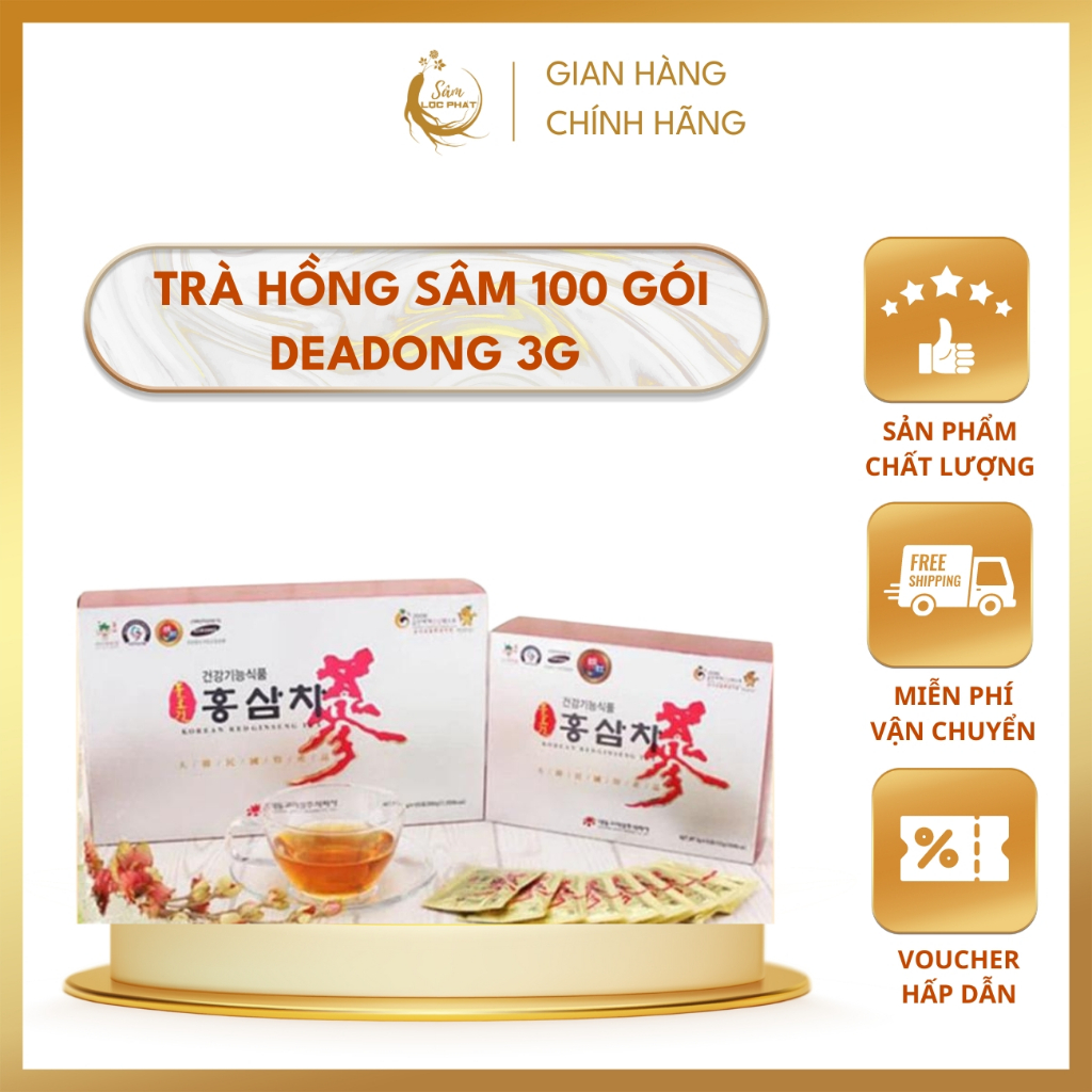 Deadong Red Ginseng Tea 100 Packs 3g/Korean Pack | Shopee Malaysia