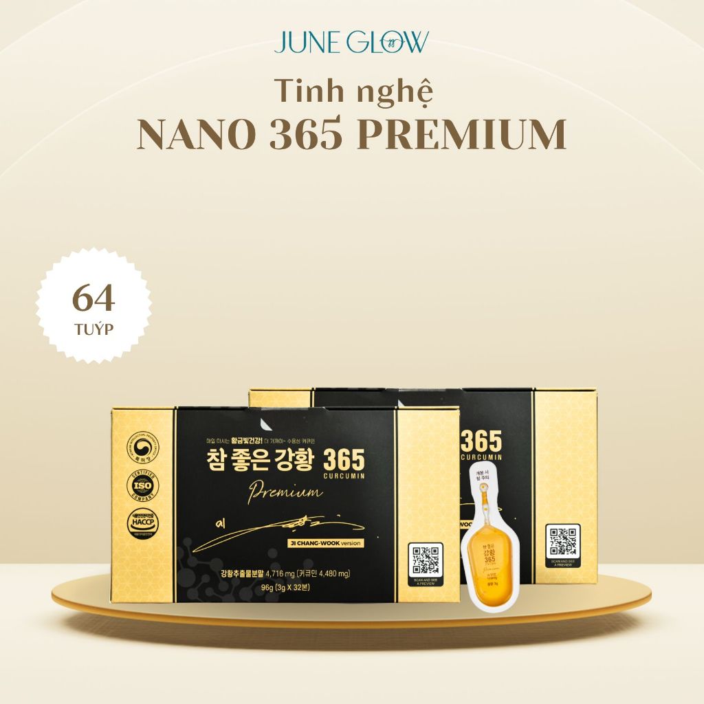 [Combo] 2 boxes of turmeric essence Nano 365 Premium turmeric essence ...