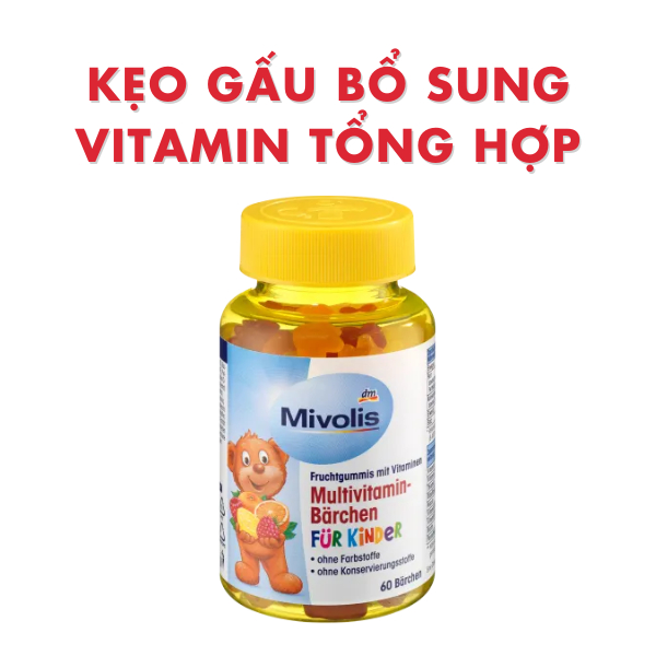 Mivolis Multivitamin Supplement Bear Candy for Children Fruit Flavor 60 ...