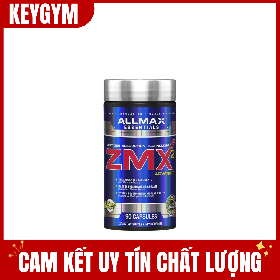 [KEYGYM Products] Allmax ZMX (Zinc - Magnesium - Vitamin B6) 90 tablets ...
