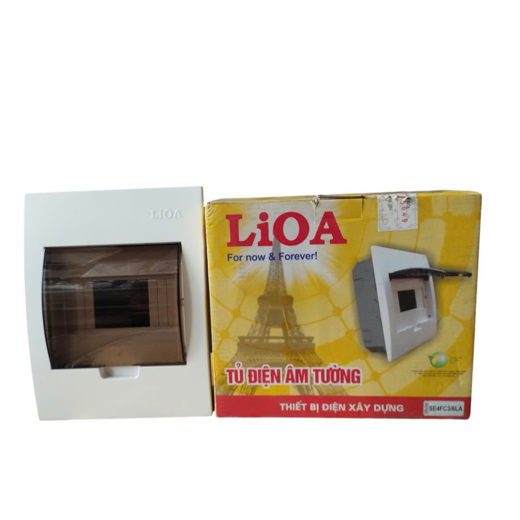 Plastic electrical cabinet containing Lioa aptomat - Recessed wall ...