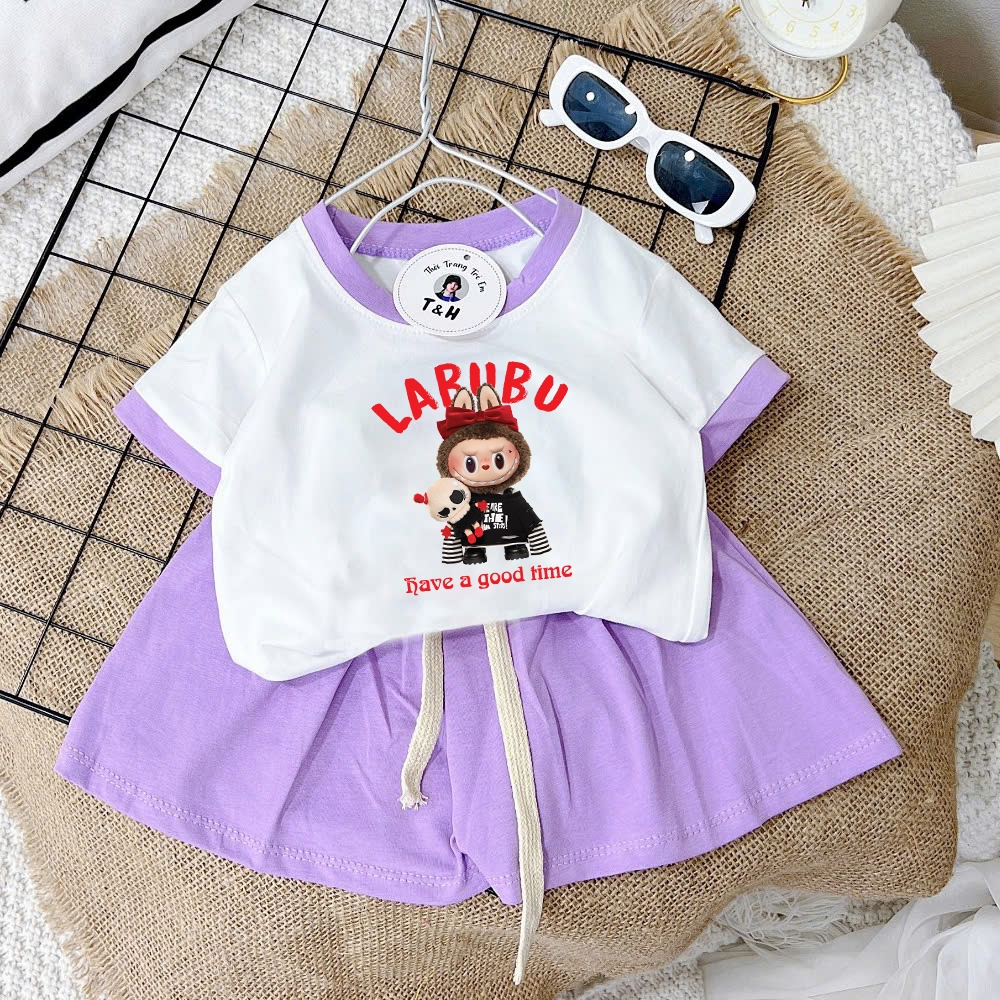 ALIBABA baby girl pants set with 3D printed HOT TREND, soft and airy ...