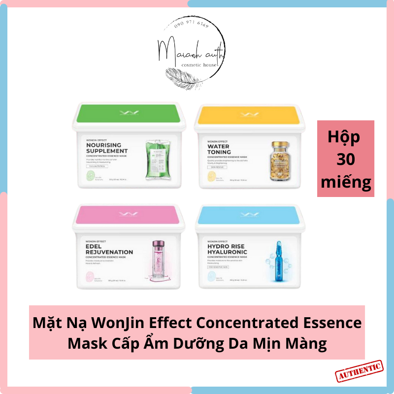 Box of 30 Wonjin Effect Hydro Masks/ Wonjin Enegy Essence Daily ...