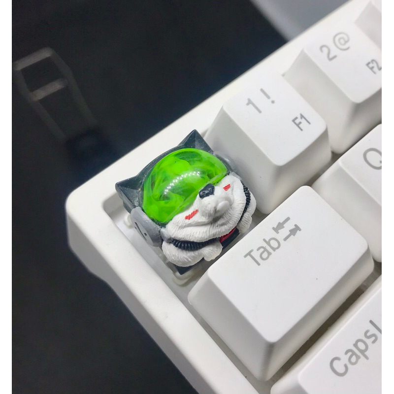 Sirius resin Keycap with white leaves decorates mechanical gaming ...