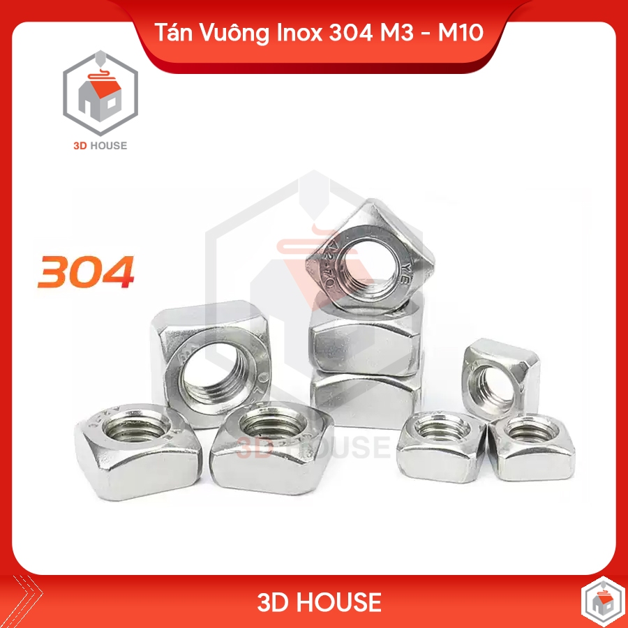 Square Canopy Stainless Steel Square Ecu Nut 304 M3 M4 M5 M6 M8 (10pcs ...