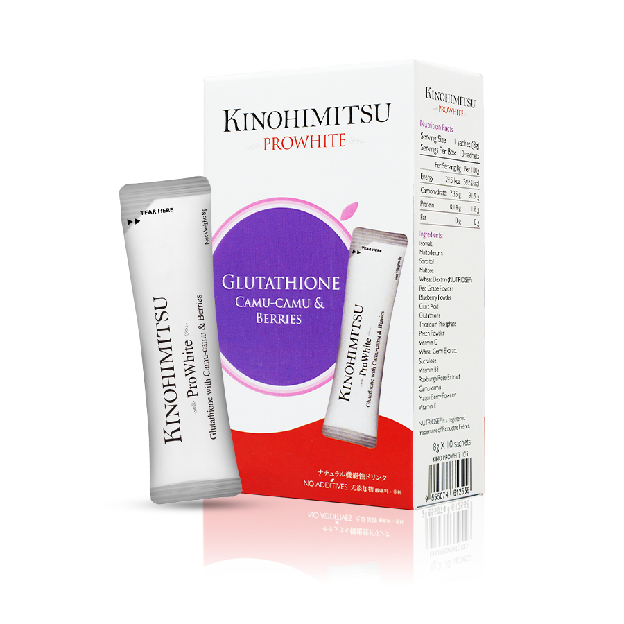 Glutathione Kinohimitsu ProWhite skin-brightening, liver-healthy drink ...