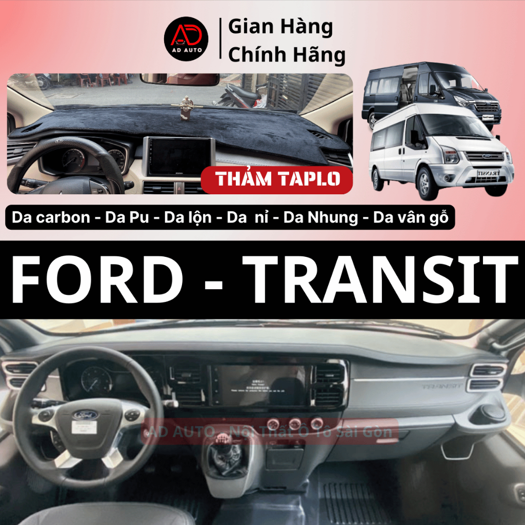 Ford TRANSIT dashboard carpets, dashboard carpets made of carbon ...