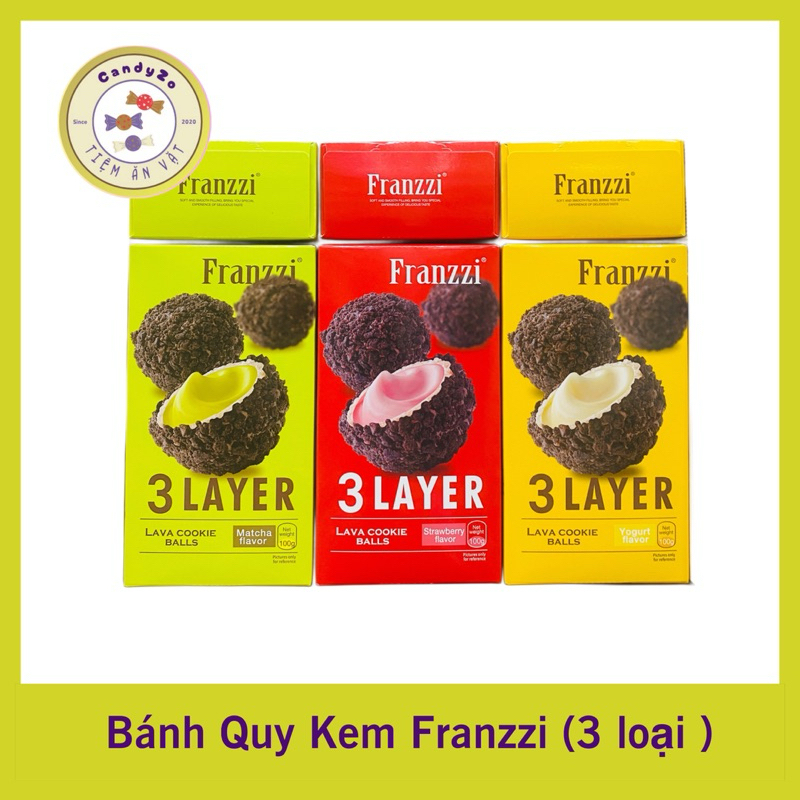 Franzzi 3 Layer Lava cookie balls Hong Kong 100g (3 types) | Shopee ...