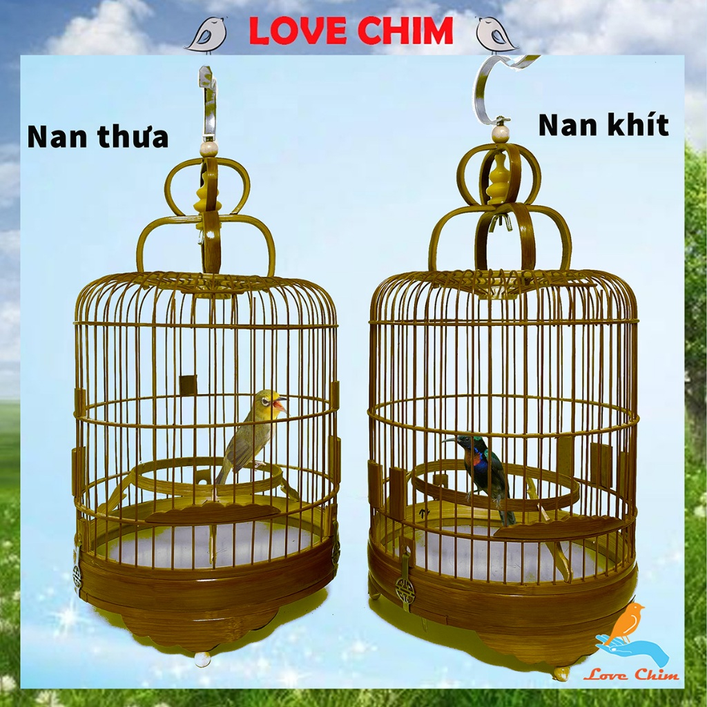 Cheap bird cages and sunbirds made of old bamboo - Sunbird cages, mini ...