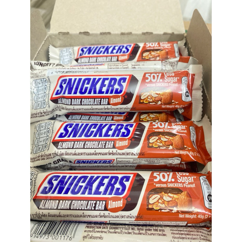 Snickers Almond black chocolate bar 40g | Shopee Malaysia