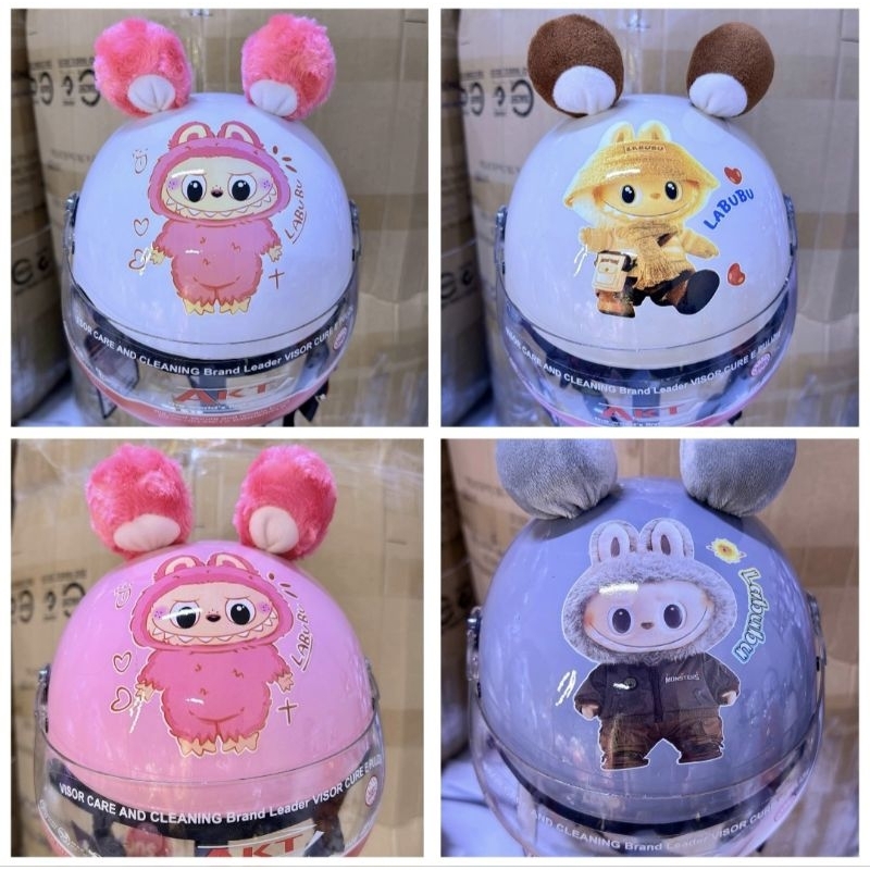 [ Genuine Product ] LaBuBu helmet with glasses (size 3 _ 5 Years Old ...