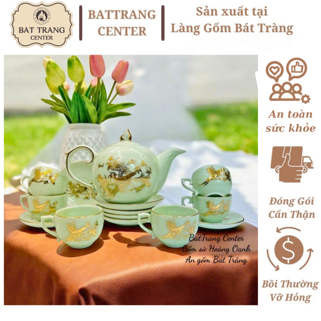 (7 MODELS) Tea Set - Bat Trang standard factory product - Vinh Hoa Phu ...