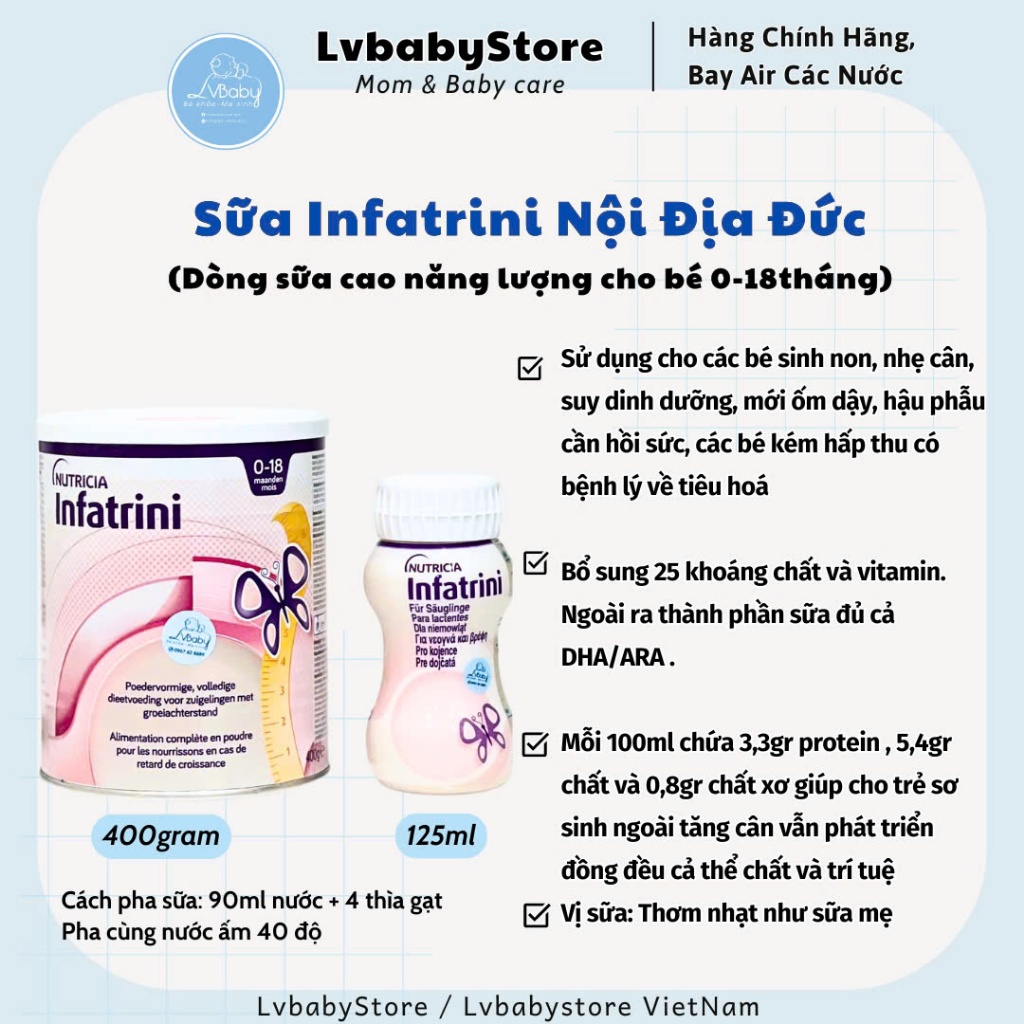 Infatrini German baby weight gain milk powder mixed 400gr | Shopee Malaysia