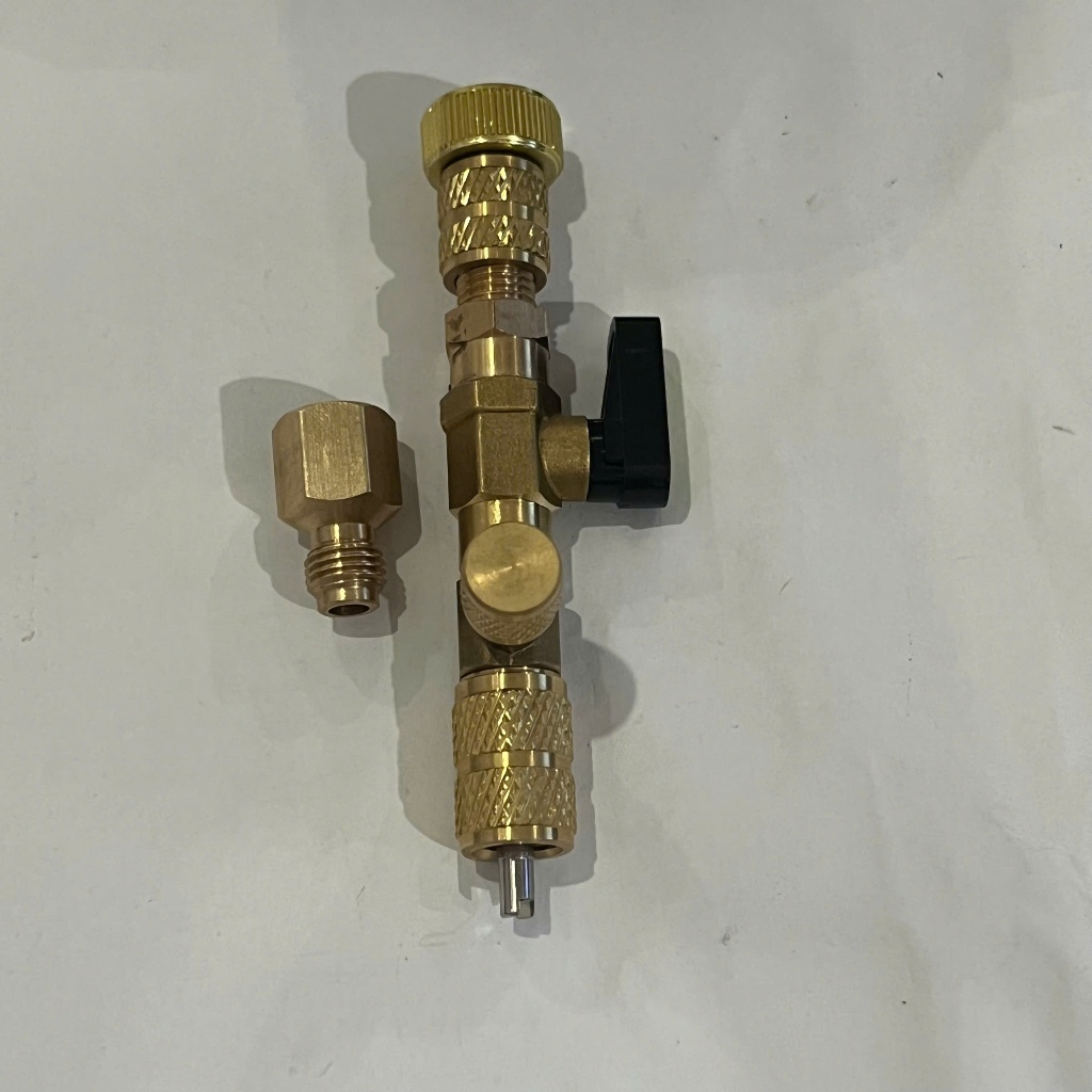 Anti-scald valve, gas charging valve r22, r410, disassemble and replace ...