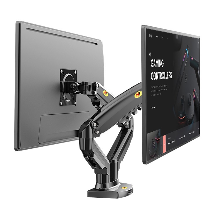 [New Version] NB F160 Dual Monitor Mount (17-27 inches) - 360 Degree ...