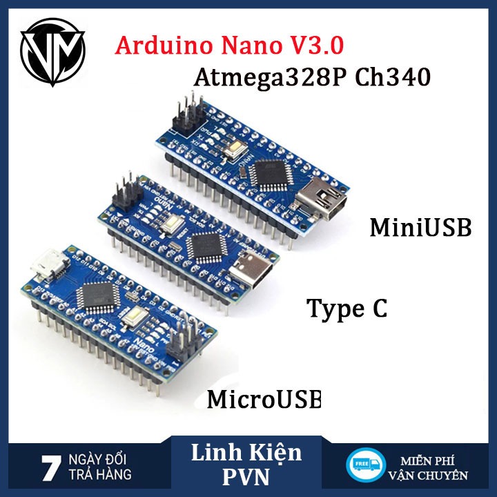 Arduino Nano V3 0 Atmega328p Ch340 Miniusb Typec Microusb Module