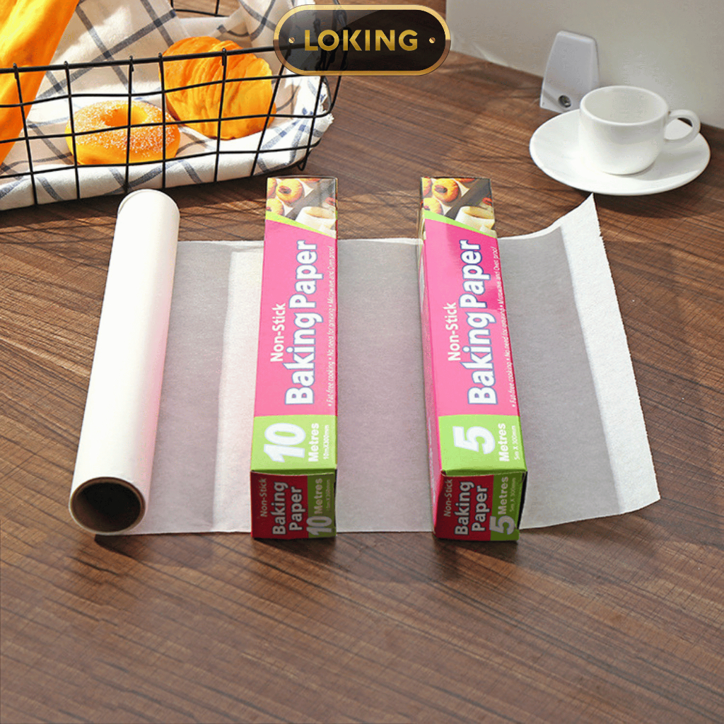 Roll of baking parchment paper, non-stick, baking wax - LOKING | Shopee ...