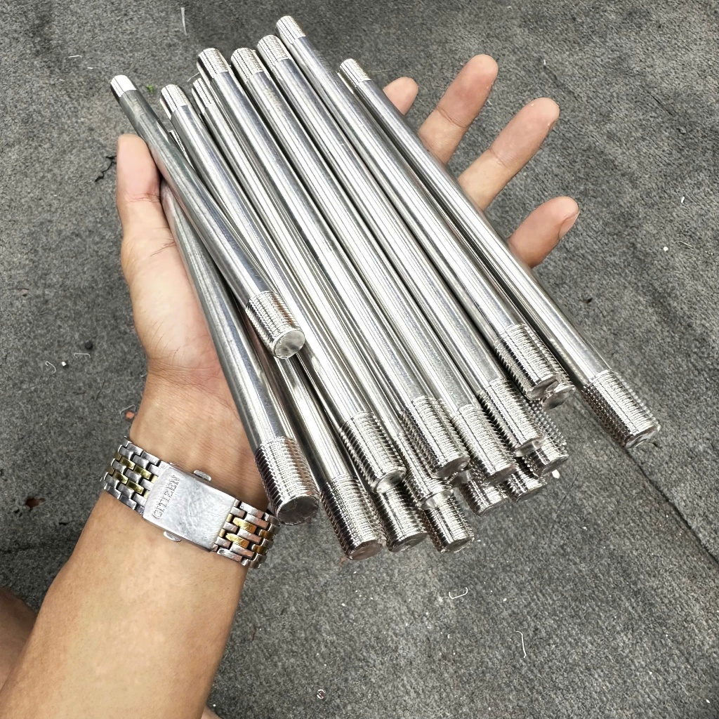 Odd core with 2 stainless steel threaded ends to replace zinc wheel ...