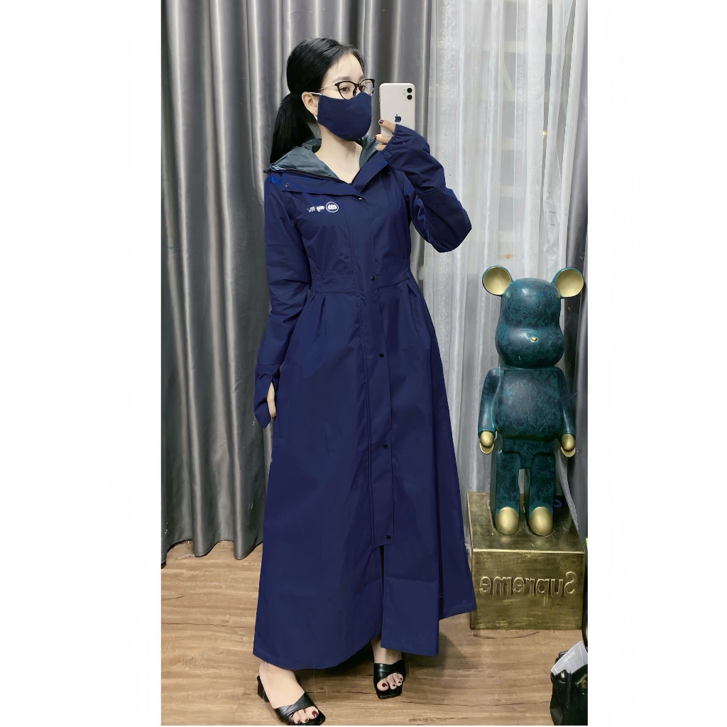 Size chart M - High quality 2-layer women's mangto raincoat with flared ...