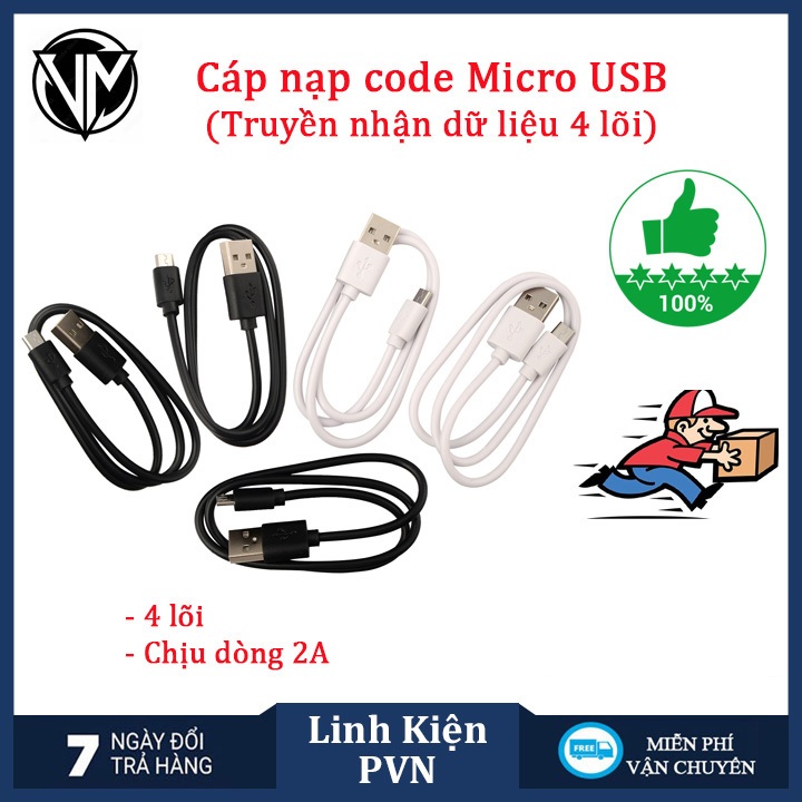 Micro cable loaded with code for NodeMCU ESP8266 CH340/CP2102, ESP32 ...