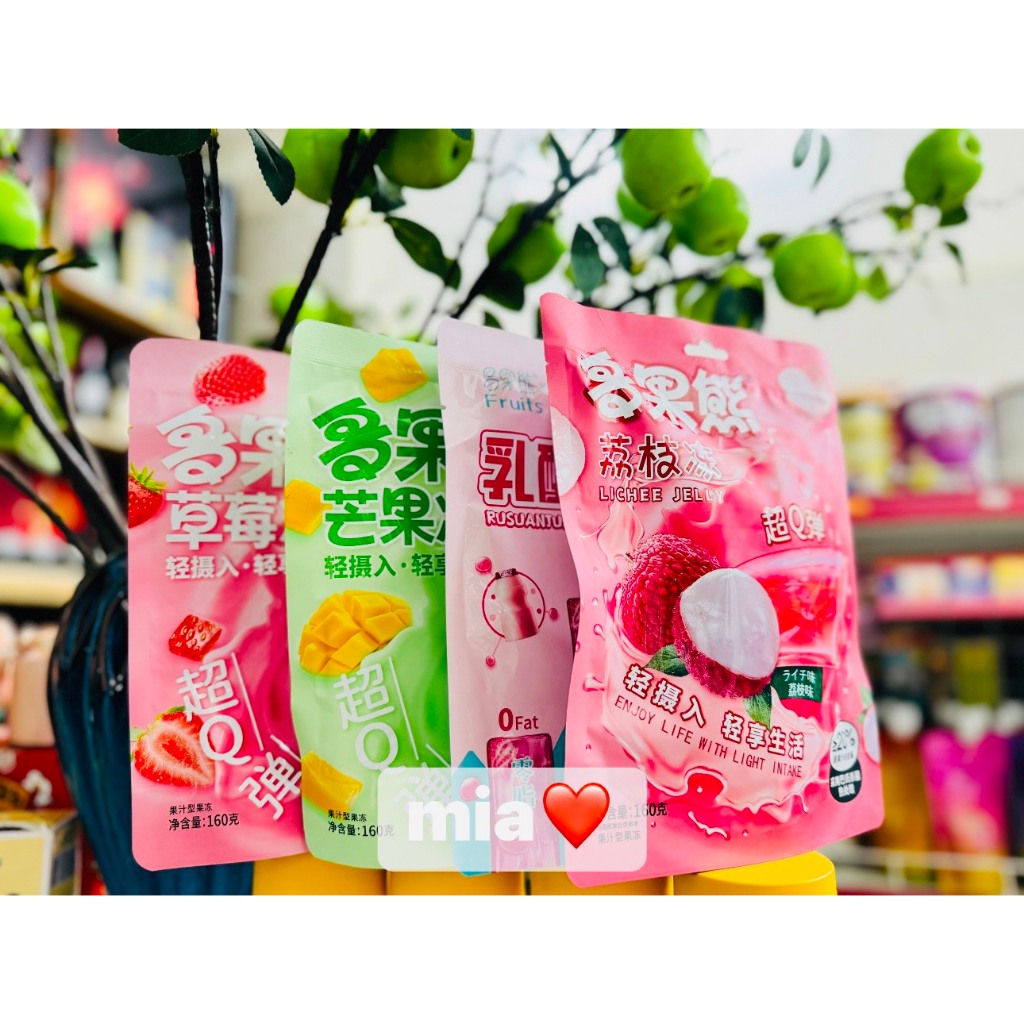 (ready, Quick)imported multi-flavored fruit jelly 160g | Shopee Malaysia