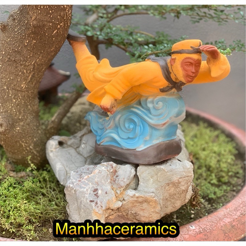 Statue of Sun Wukong Dang Van d25cm Bat Trang ceramic | Shopee Malaysia