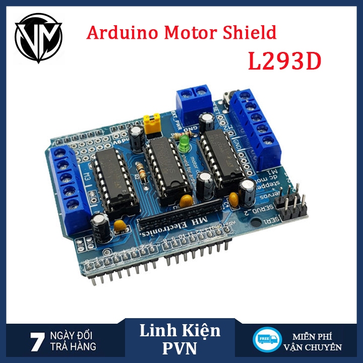 Arduino Motor Shield L293D - Motor Control Module | Shopee Malaysia