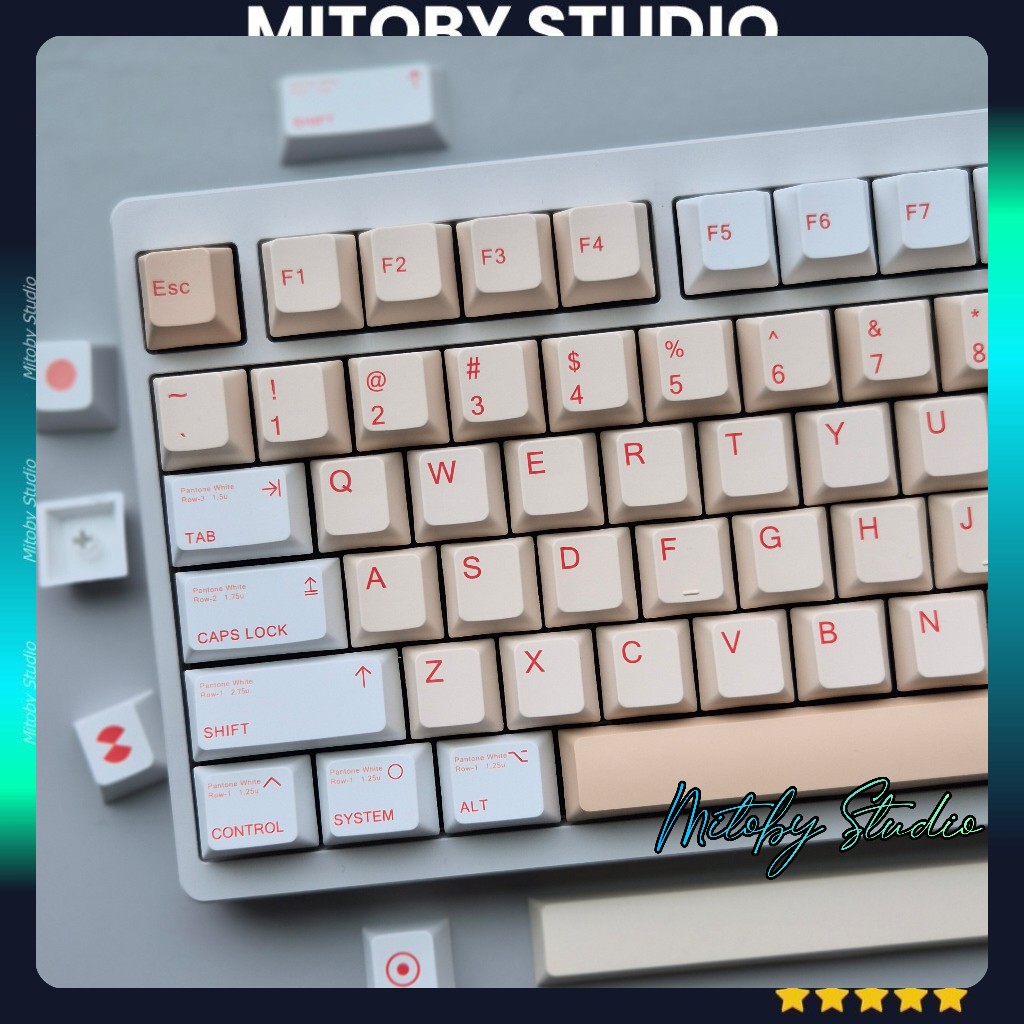 Keycap Light Tone Icon mechanical keyboard Mitoby Studio profile Cherry ...