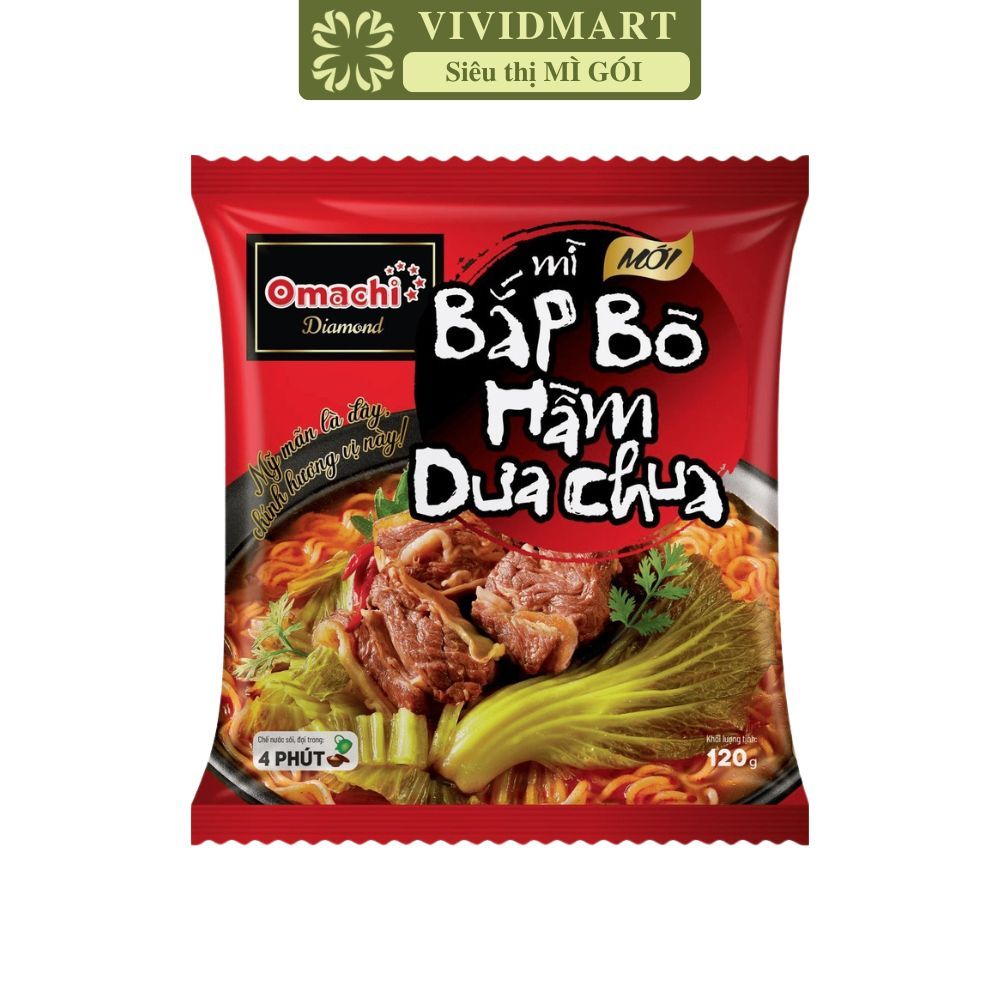 [RETAIL Package]-masan- Omachi Diamond noodles with pickled beef shank ...