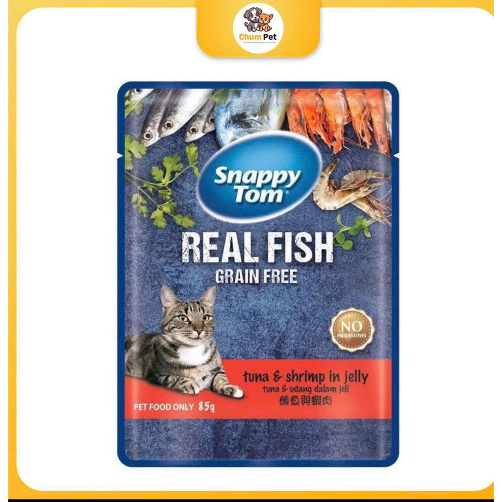 (Combo) Snappy Tom cat Pate 85g pack made from natural, delicious ...